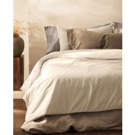 Funda N Rdica De Algod N Lavado Florencia Blanco Roto