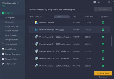 Uninstaller для Windows 11