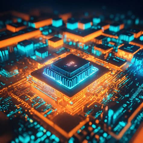 A Powerful Computer Processor Stock Image Image Of Stadium Signage