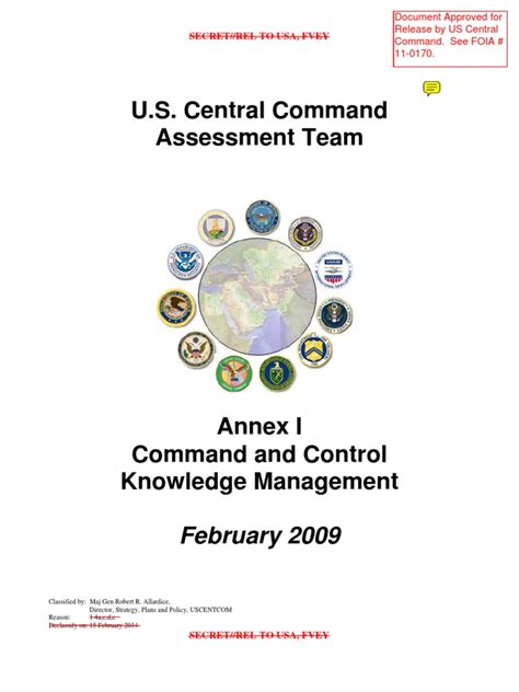 Us Centcom Assessment C2km Command And Control Knowledge Management