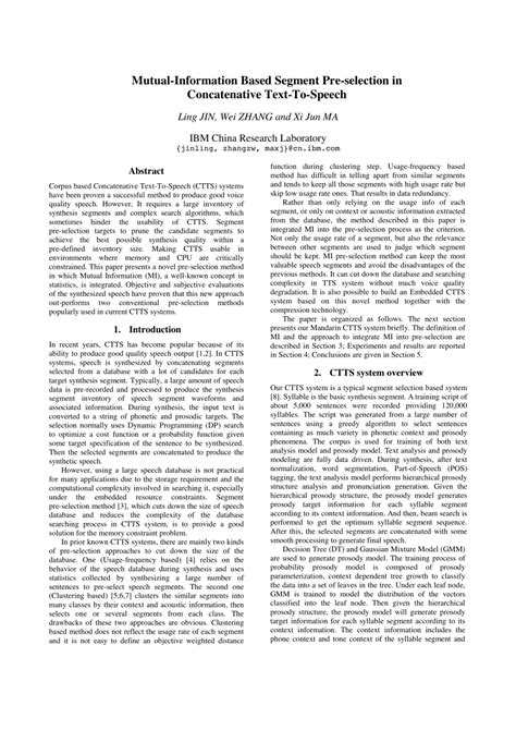 pdf mutual information based segment pre selection in concatenative