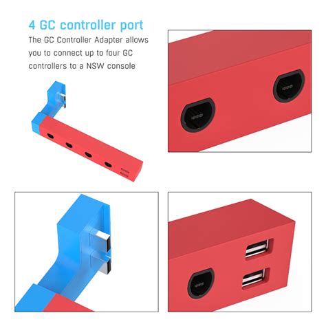 4 Port Controller Adapter With 2 Usb Ports For Nin Grandado