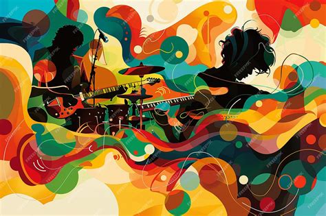 Abstract Keyboard Player In Motion Premium Ai Generated Vector