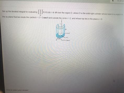 solved of 2 set up the iterated integral for evaluating ss