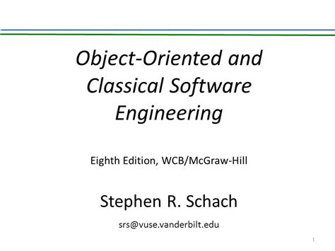 object oriented and classical software engineering eighth edition wcb