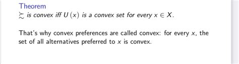 solved prove that theorem≿ ﻿is convex iff u x ﻿is a convex