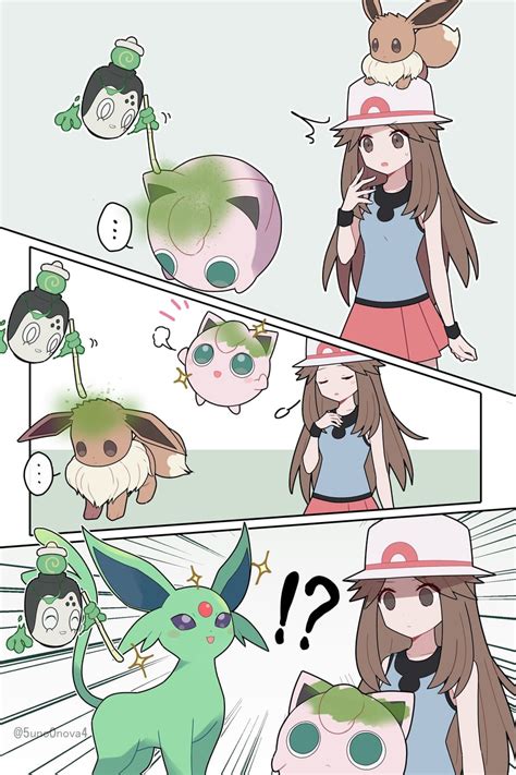Eevee Leaf Jigglypuff Espeon And Poltchageist Pokemon And More Drawn By Rone Danbooru
