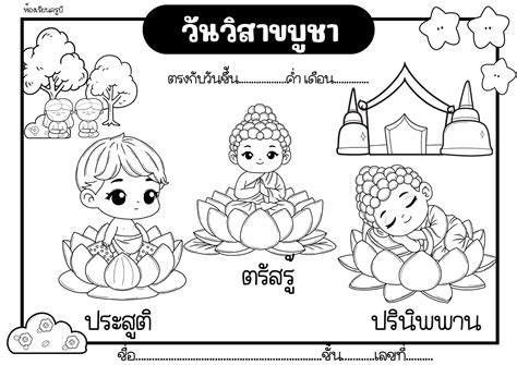 ห้องเรียนครูบี แบ่งปันใบงานระบายสี วันสำคัญ😊😊 Facebook