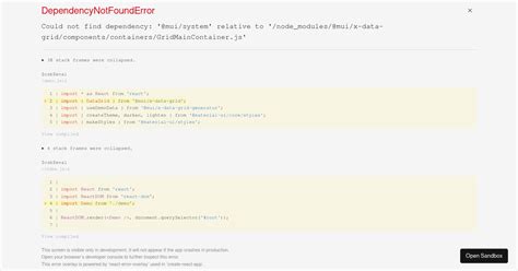 mui x data grid generator examples codesandbox