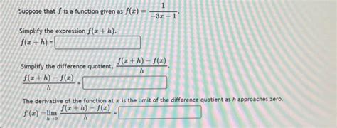 solved suppose that f is a function given as f x −3x−11