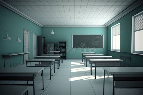 Empty Classroom Stock Illustration Illustration Of Indoors 272773591