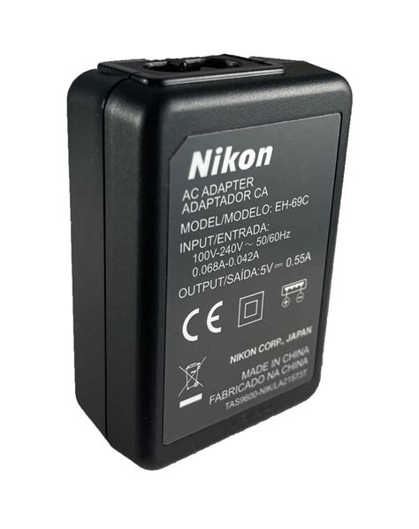 Nikon EH-69P Charger adapter UC-E6 cable for Coolpix P7100 S70 S80 S100 ...