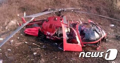 화성서 산불 끄던 헬기 추락조종사 1명 사망종합