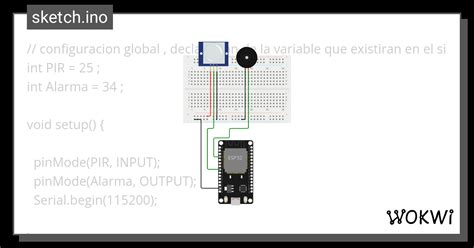 Pir Wokwi Esp32 Stm32 Arduino Simulator