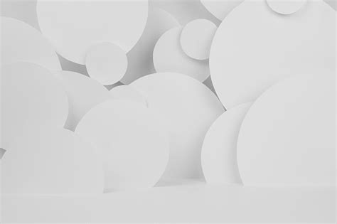 원근감이 있는 원형 패턴의 흰색 추상적 배경 프레젠테이션 화장품 상품 광고 우아한 부드러운 빛의 현대적인 심플한 스타일로