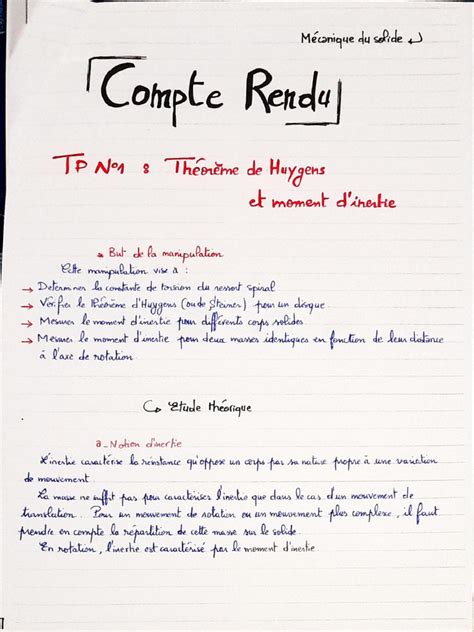 tp solide theoreme de huygens pdf