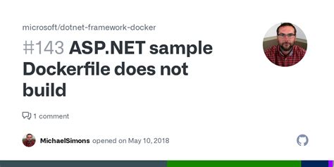 asp sample dockerfile does not build · issue 143 · microsoft