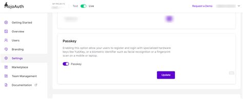Get Started Integrate Passkeys Mojoauth