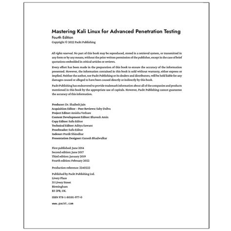 قیمت و خرید کتاب Mastering Kali Linux For Advanced Penetration Testing اثر Vijay Kumar Velu