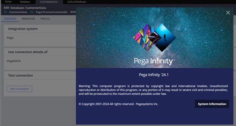 by default customerdata data admin db name points to pegadata schema