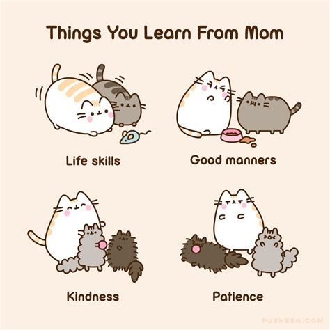 Pusheen Things You Learn From Mom