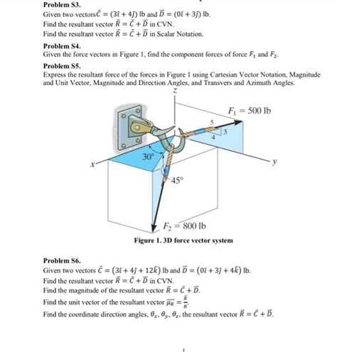 problem s3 given two vectors c 3 4 lb and
