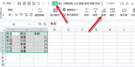 excel表格中如何按照年龄大小排序 360新知