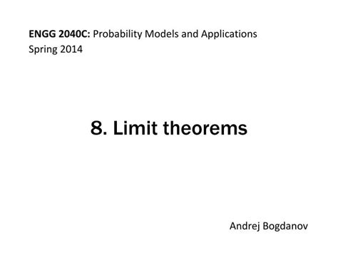 PPT Limit Theorems PowerPoint Presentation Free Download ID