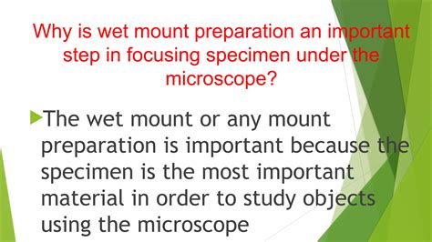 Microscopy Science 7 Wet Mountpptx Chemistry Science