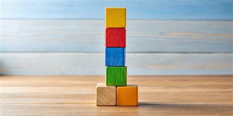 Wooden Blocks Stacked Stock Illustrations 480 Wooden Blocks Stacked