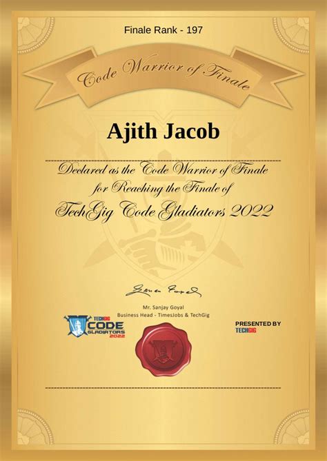 Ajith Jacob On Linkedin Techgig Codegladiators Comecodeconquer Codegladiators2022 Coding