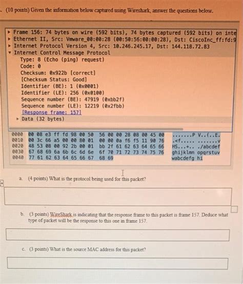 solved 10 points given the information below captured
