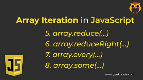 Geekboots On Linkedin Javascript Webdesign Arrayiteration