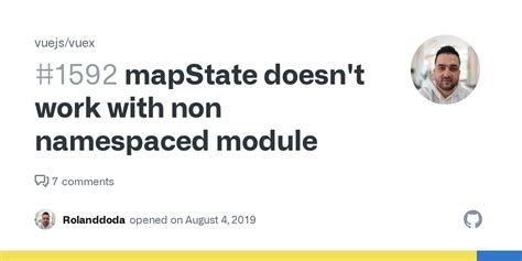 mapstate doesn t work with non namespaced module · issue 1592 · vuejs
