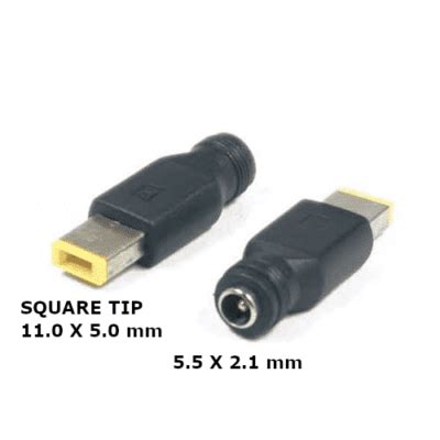Laptop DC Tip Converter Mm Female To Lenovo Square Tip Male NILGIRI STORES