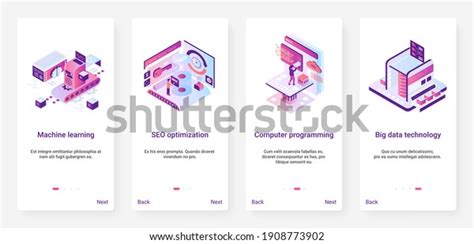 Machine Learning Programming Code Data Technology Stock Vector Royalty