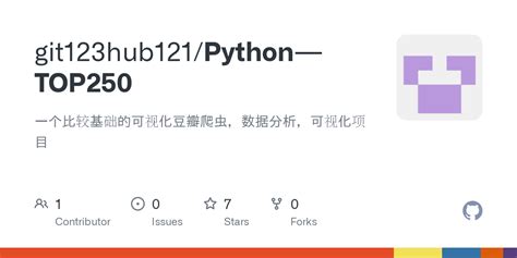 Python TOP 豆瓣可视化 高级版 简化版 html at main git hub Python TOP GitHub