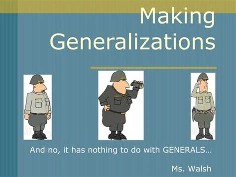 Generalization And Types Ppt Science
