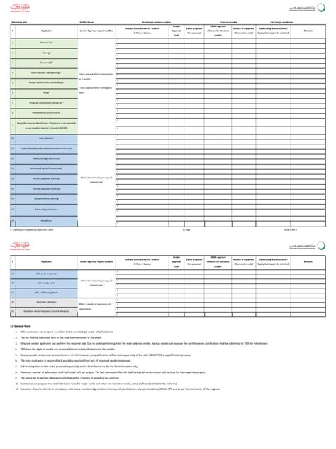 project specific vendor monitoring sheet issue 3 rev0 substation pdf