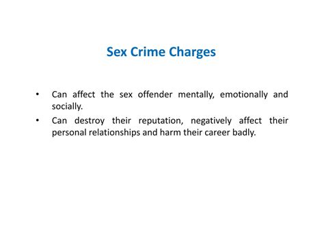 Ppt Dealing With Sex Crime Charge Powerpoint Presentation Free