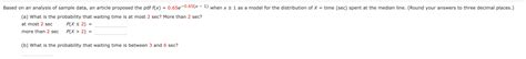 Solved Based On An Analysis Of Sample Data An Article Chegg