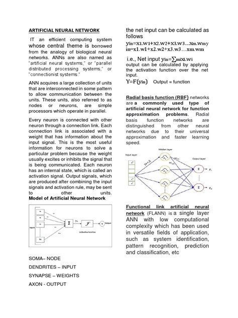 artificial neural network unit 3 pdf artificial neural network