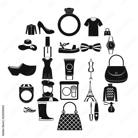 Mode Icons Set Simple Set Of Mode Vector Icons For Web Isolated On White Background Stock