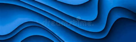 Abstract Blue Waves Background Smooth Curves Background Flowing Lines Design Rhythmic