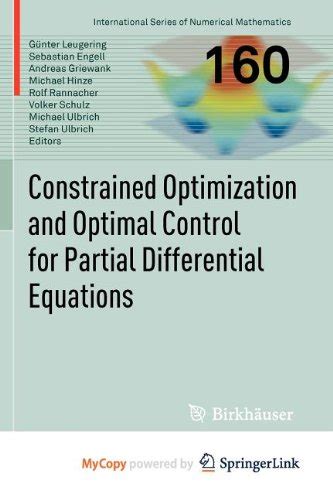 Constrained Optimization And Optimal Control For Partial Differential