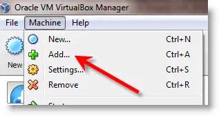 How To Add Import Pre Configured VirtualBox XML File Windows Host