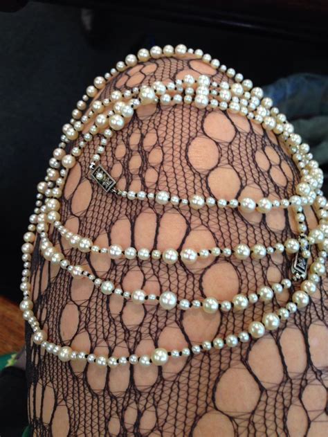Make Something New And Updated Out Of Your Grandmothers Old Pearls By Knotting Them All On Black