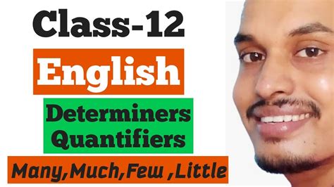 Determiners And Quantifiers Class 12th English Online Tuition Class By Shyam Sir Youtube