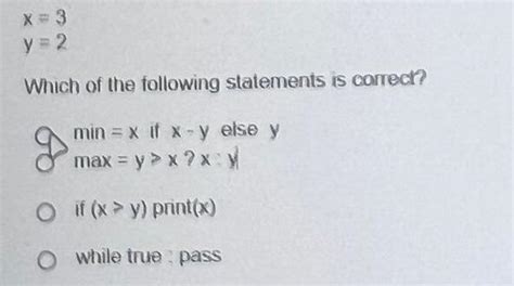 solved x 3 y 2 which of the following statements is