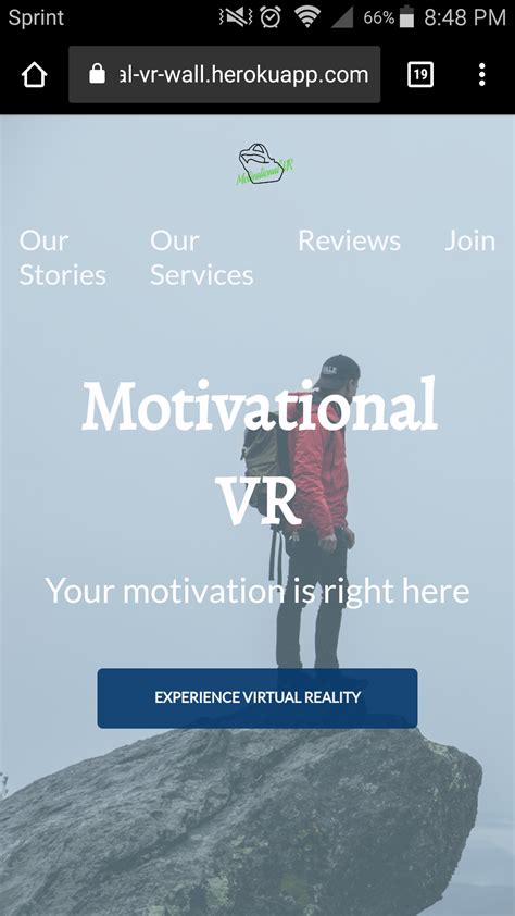 Github Alexeballwebvr Wall A Motivational App That Offers An